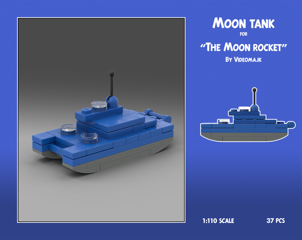 LEGO MOC The Moon Tank for The Moon Rocket from Tintin's Destination ...