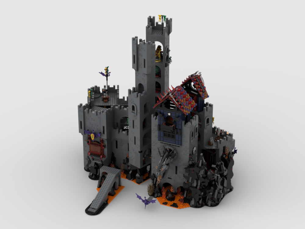 LEGO MOC Dragon's Lake Castle by NS6 | Rebrickable - Build with LEGO