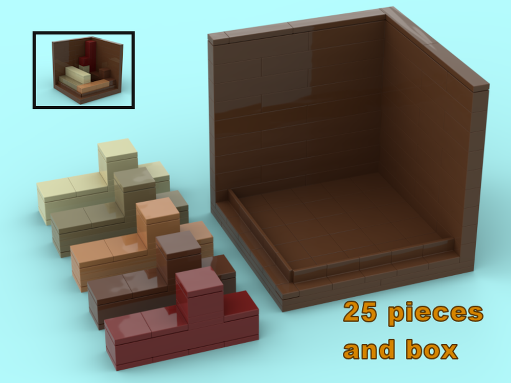 LEGO MOC Level 5: Cube Puzzle 5x5x5 / Soma Pentomino Würfel by jimgulz ...