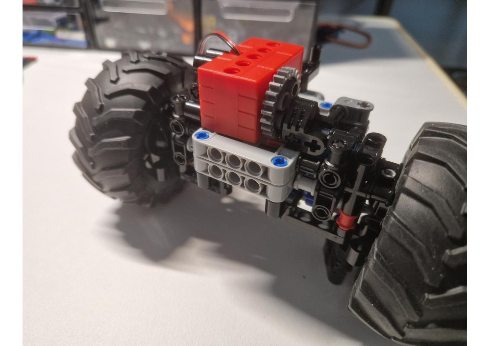 LEGO MOC Solid axle with drive and steering (13L wide + tyres) by Pakis ...