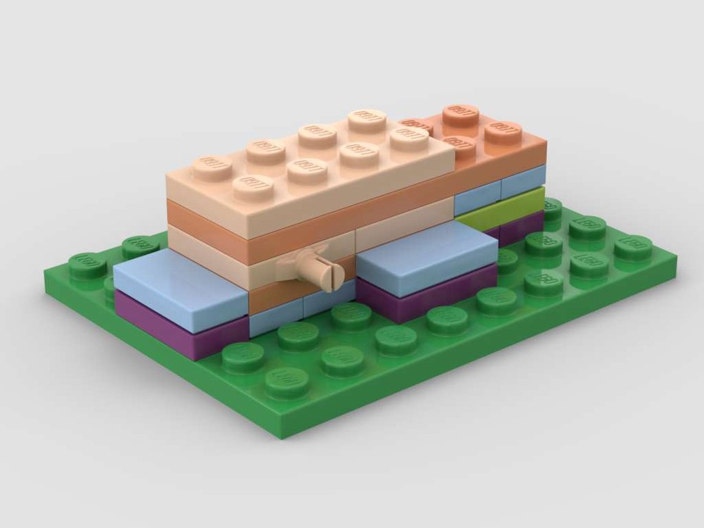 LEGO MOC 41857c01 Fake Pullback Motor Ver-a + Frame Rack by ...