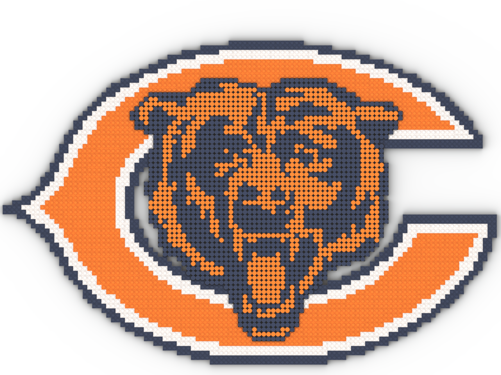 LEGO MOC Chicago Bears Logo by hawkfan08 | Rebrickable - Build with LEGO