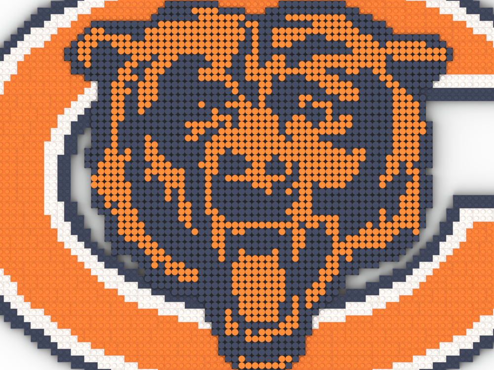 LEGO MOC Chicago Bears Logo by hawkfan08 | Rebrickable - Build with LEGO