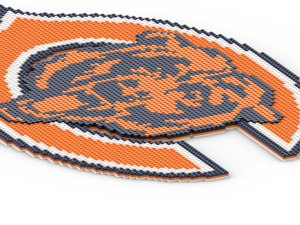 LEGO MOC Chicago Bears Logo by hawkfan08 | Rebrickable - Build with LEGO