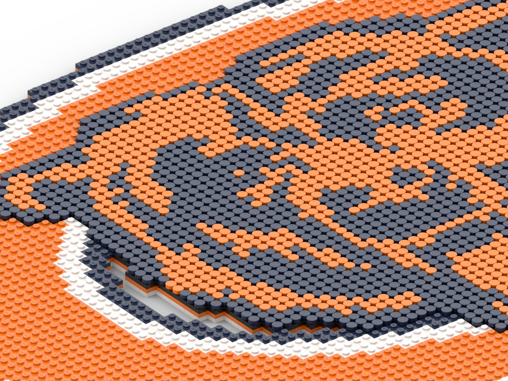 LEGO MOC Chicago Bears Logo by hawkfan08 | Rebrickable - Build with LEGO