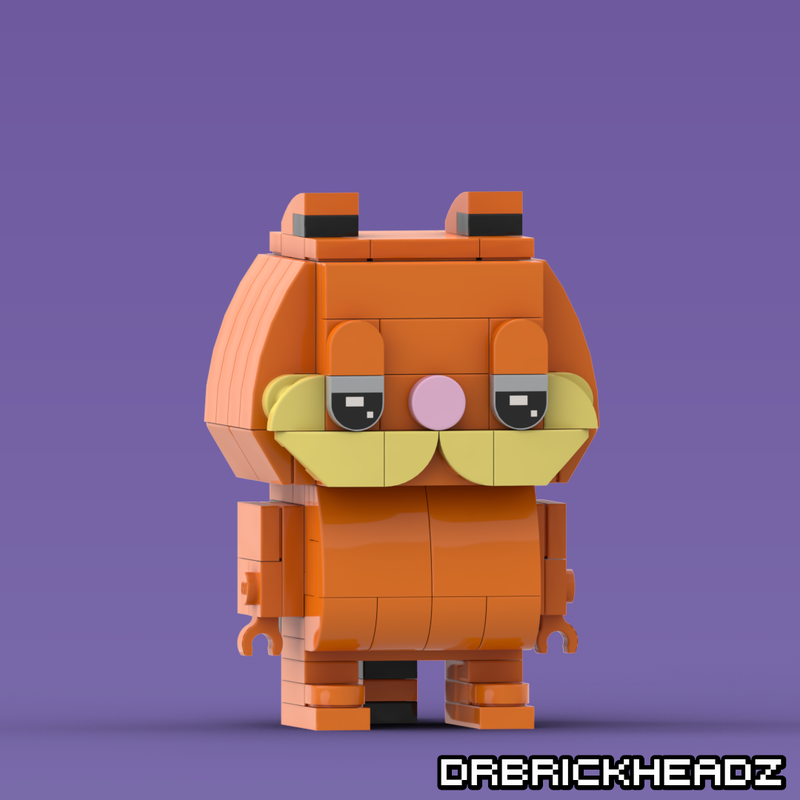 LEGO MOC Garfield Brickheadz by DrBrickheadz | Rebrickable - Build with ...