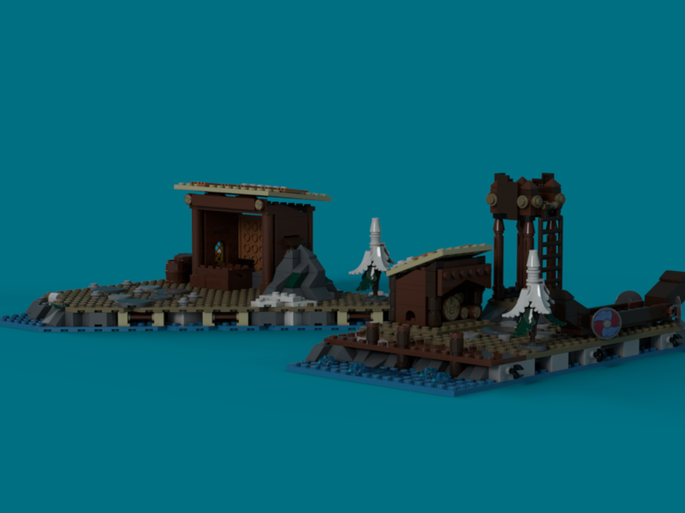 Lego Moc Viking Village Expantion By Jj692 Rebrickable Build With Lego