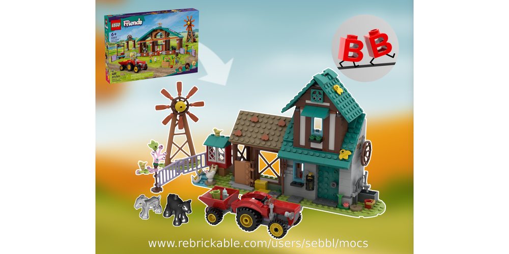 LEGO MOC 42617: Cozy Farmhouse by sebbl | Rebrickable - Build with LEGO
