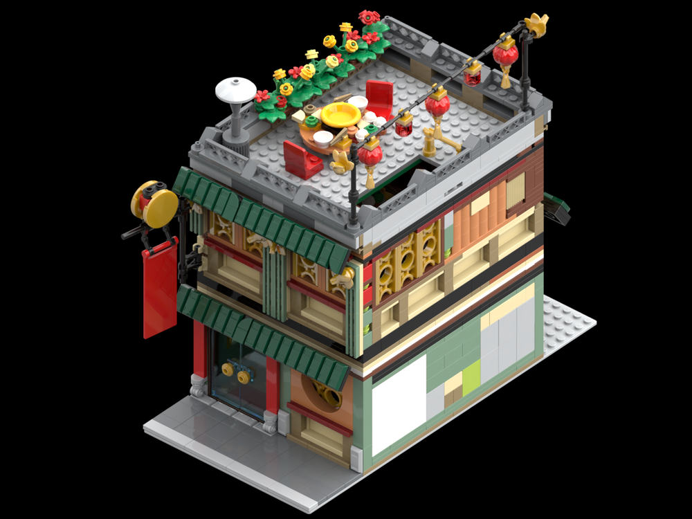 LEGO MOC Modular Chinese Restaurant by tommetallica | Rebrickable ...