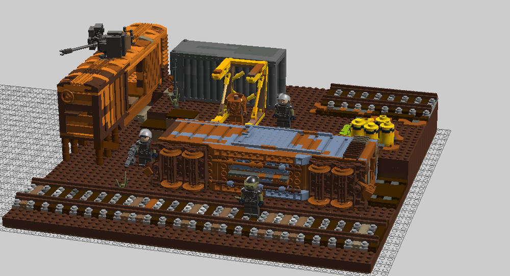 Lego Moc Fallout Display No 1 By Fallout Design Rebrickable Build With Lego