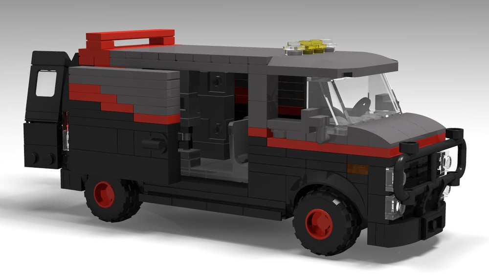 LEGO MOC A-Team Van by DC_Customs | Rebrickable - Build with LEGO