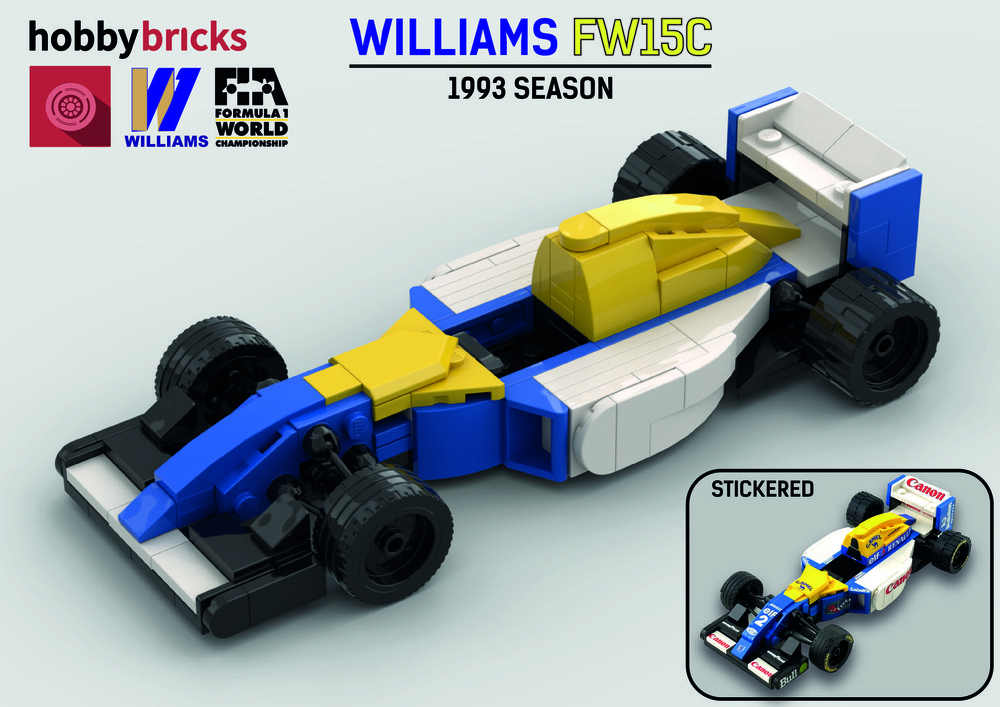 LEGO MOC F1 Williams FW15C - Alain Prost - 1993 by HobbyBricks ...