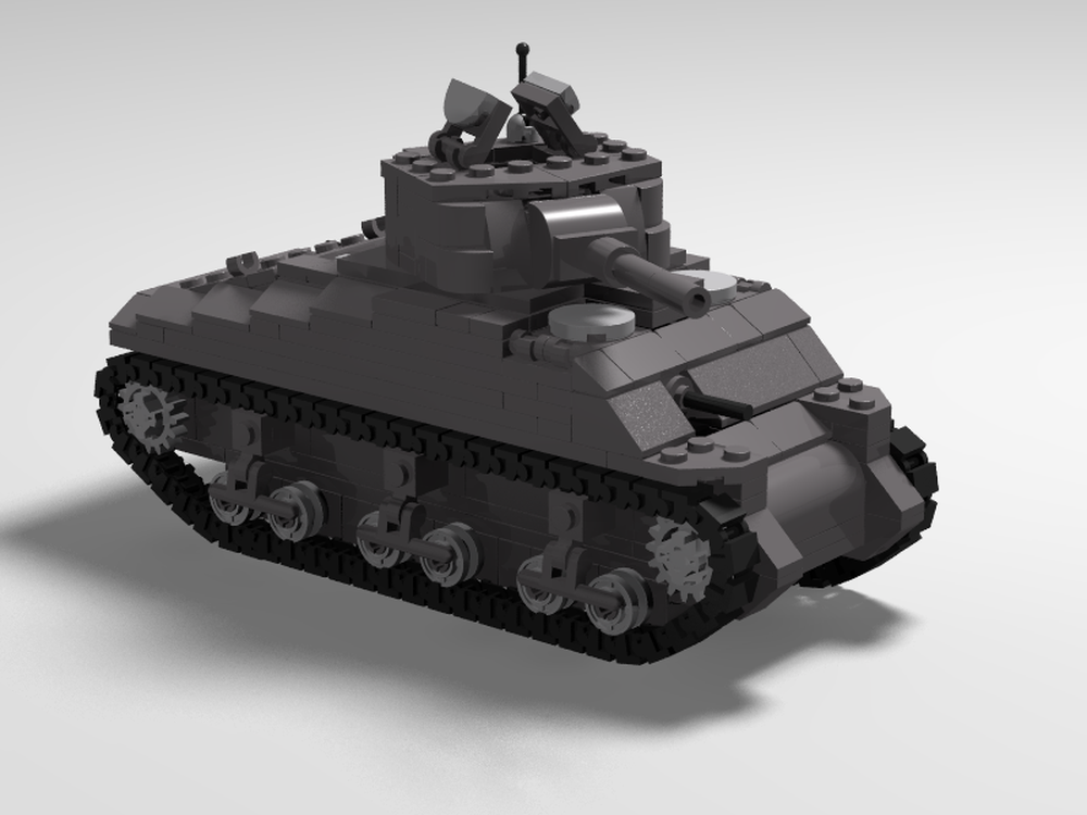 LEGO MOC m4a4 sherman tank by blobbyboy | Rebrickable - Build with LEGO
