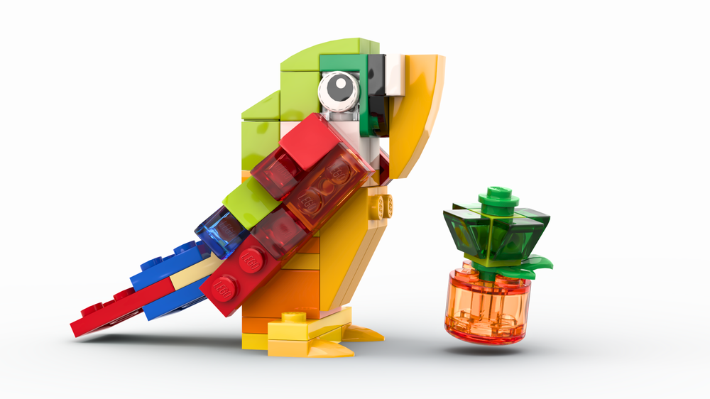 LEGO MOC 11013 Parrot by Lenarex | Rebrickable - Build with LEGO