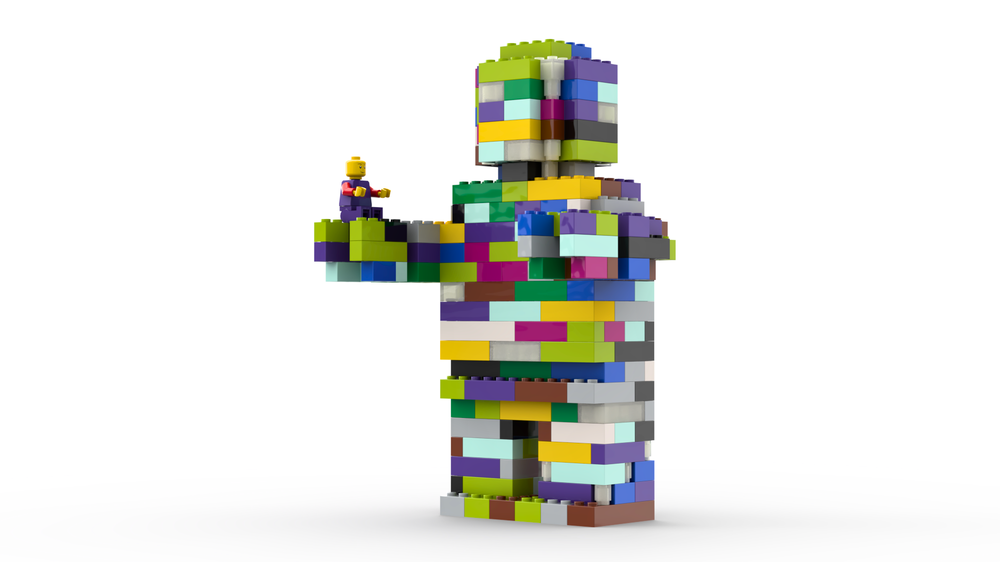 LEGO MOC 11033 Big minifig by Lenarex | Rebrickable - Build with LEGO