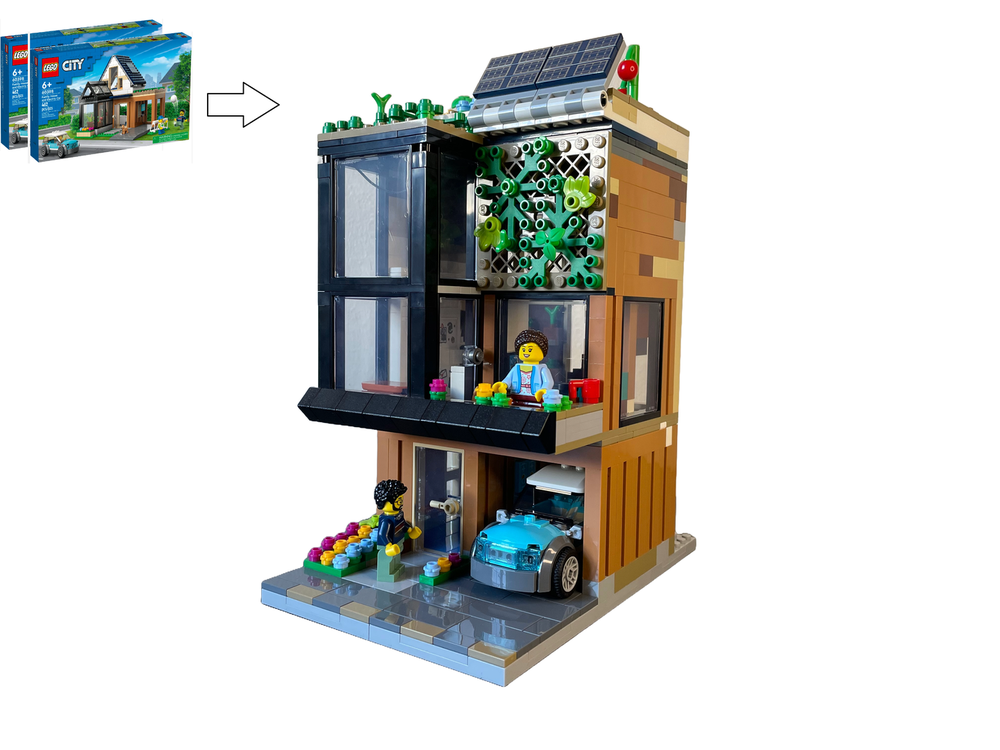LEGO MOC Modern Home Modular Alternate build of 2x 60398 by re-bricked ... LEGO MOC Modern Home Modular Alternate build of 2x 60398 by re-bricked ...