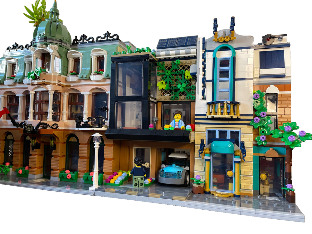 LEGO MOC Modern Home Modular Alternate build of 2x 60398 by re-bricked ...