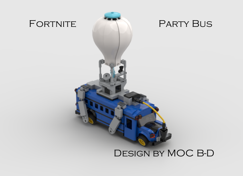 LEGO MOC Fortnite Party Bus by MOC B-D | Rebrickable - Build with LEGO
