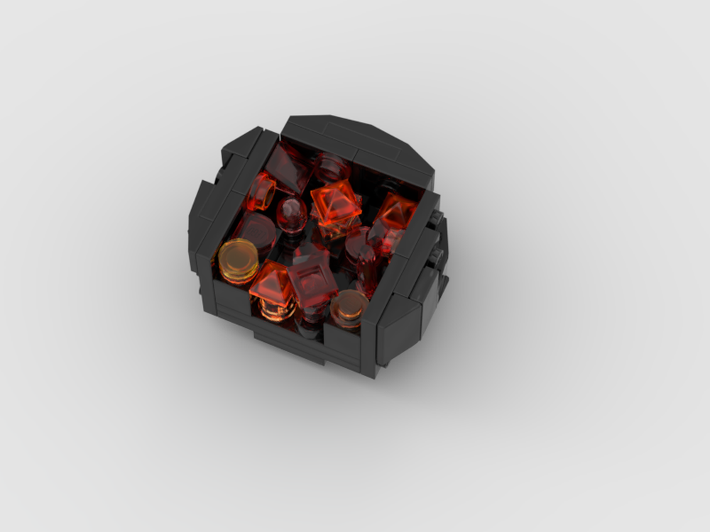 LEGO MOC-174266 Red Geode by samdavisboyhero | Rebrickable - Build with ...