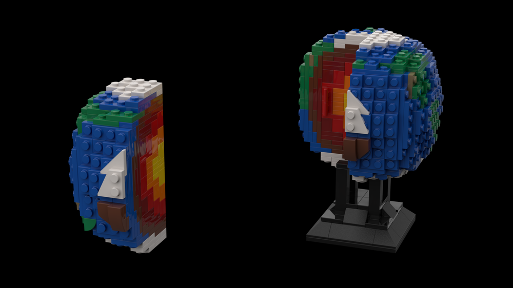 LEGO MOC Earth's layers by jvvatt | Rebrickable - Build with LEGO