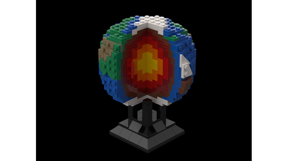 LEGO MOC Earth's layers by jvvatt | Rebrickable - Build with LEGO