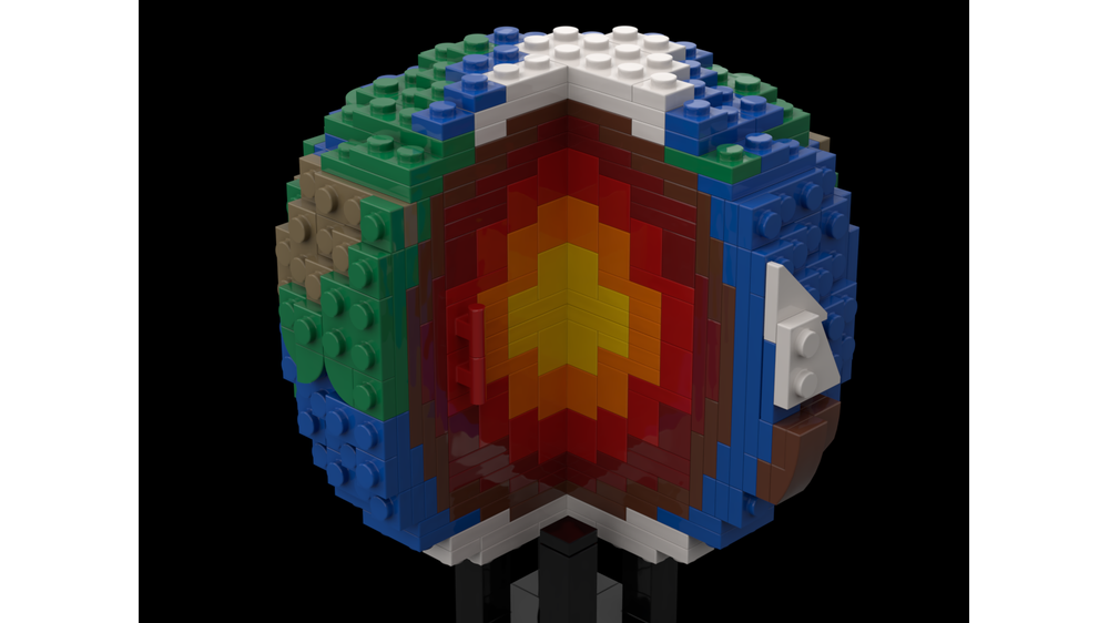 LEGO MOC Earth's layers by jvvatt | Rebrickable - Build with LEGO
