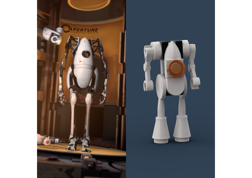 LEGO MOC P-body robot - Portal game by m_fan_8 | Rebrickable - Build ...