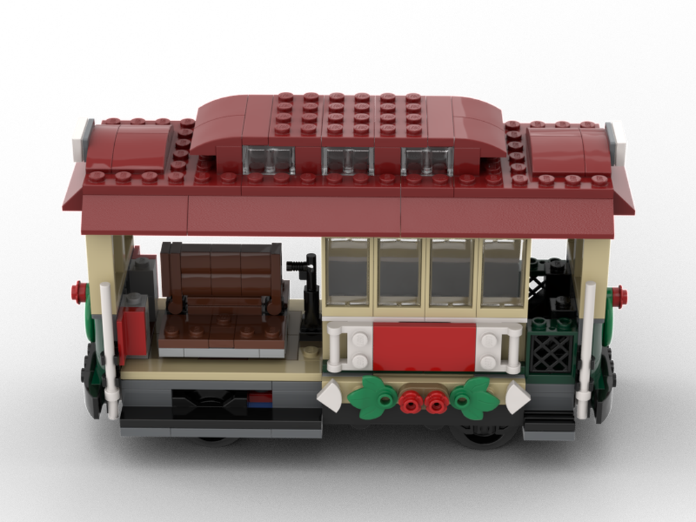 LEGO MOC Holiday Trolley by brickbicycle | Rebrickable - Build with LEGO