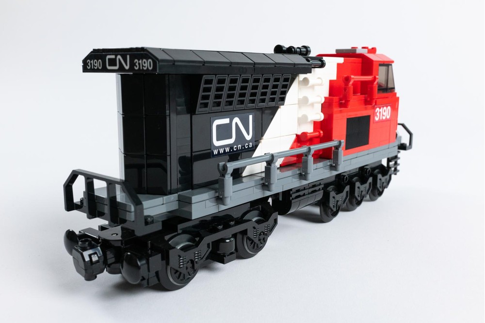 LEGO MOC Canadian National GE ET44AC Freight Locomotive (Motorized) by ...