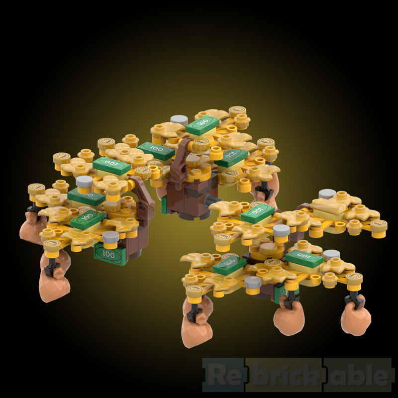 LEGO MOC-174350 Money themed bonsai leaves by LucSoleBricks ...