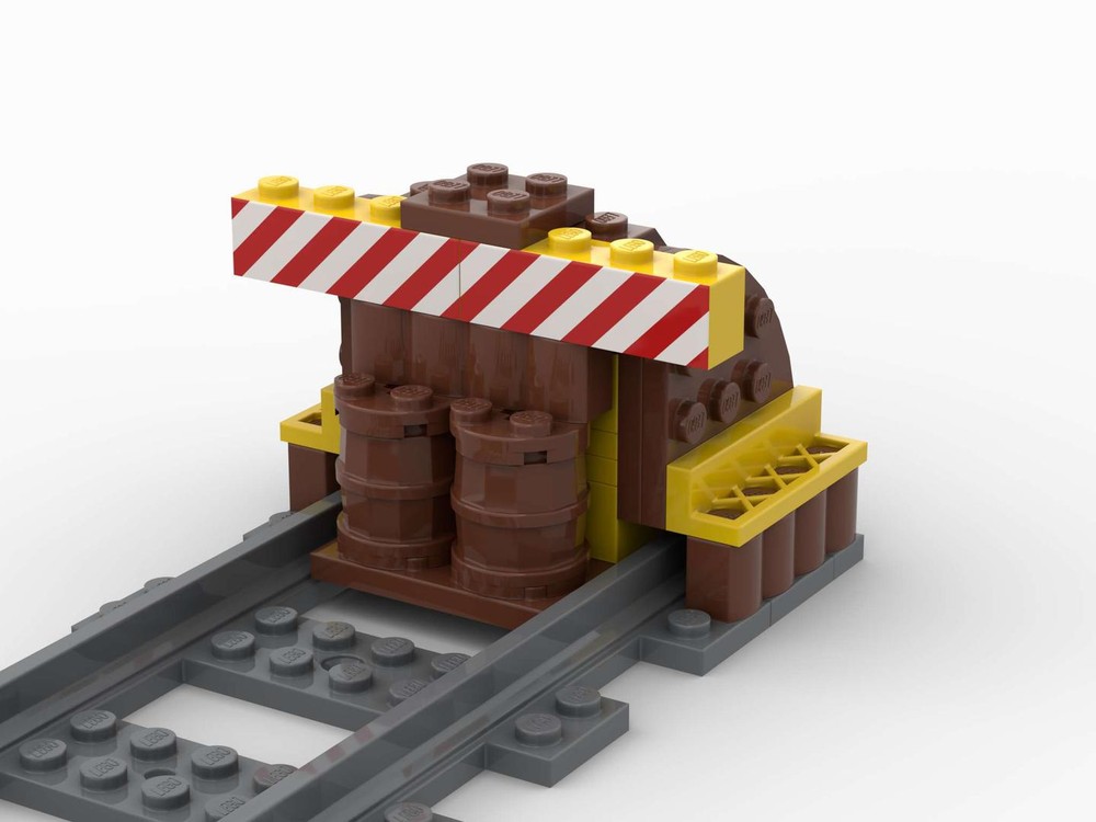LEGO MOC Wood Buffer Stop for Train by penumbra12 | Rebrickable - Build ...
