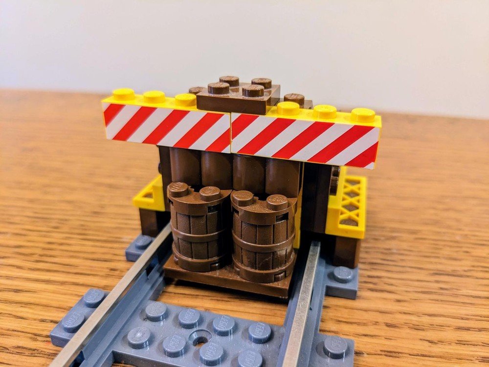 LEGO MOC Wood Buffer Stop for Train by penumbra12 | Rebrickable - Build ...
