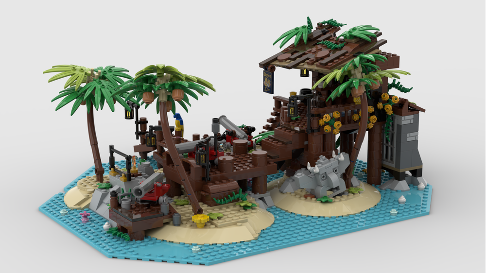 LEGO MOC Pirate Island Cabin by nithor | Rebrickable - Build with LEGO