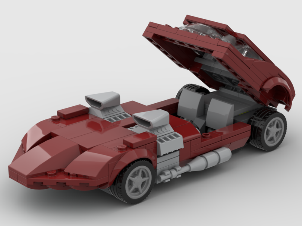 Lego Moc Hot Wheels Twin Mill By Spartacusprime1 Rebrickable Build