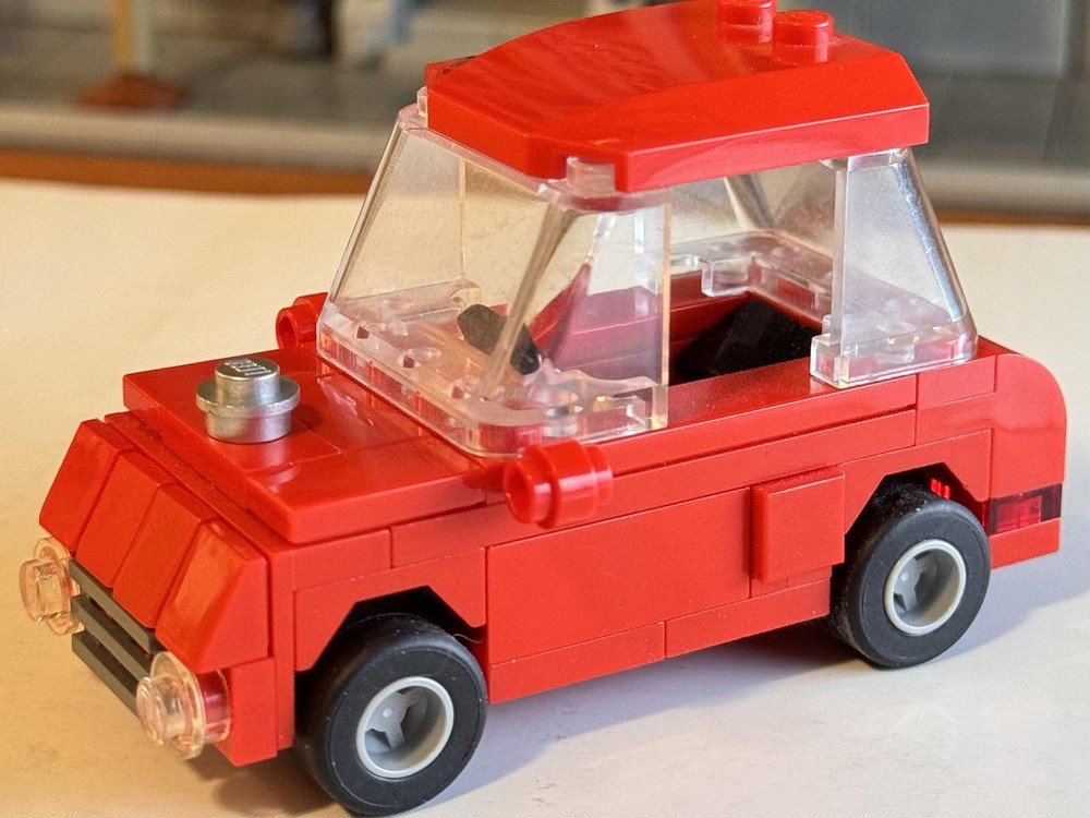 LEGO MOC Little Red Car by FinsBrick | Rebrickable - Build with LEGO