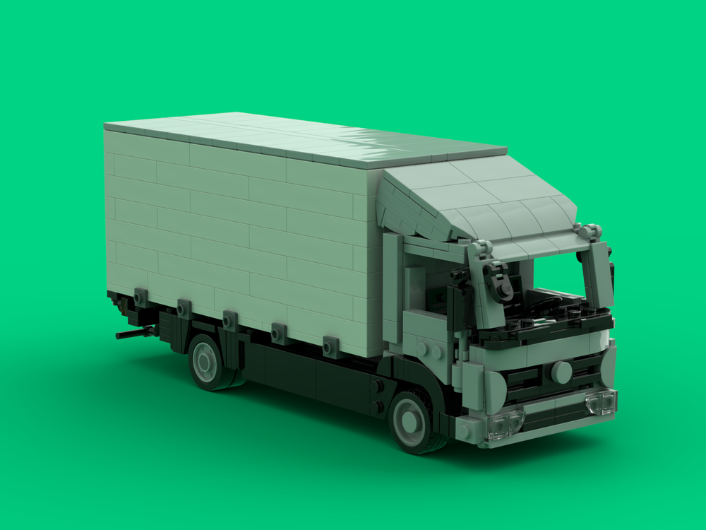 LEGO MOC Mercedes-Benz Atego Box Truck by waffl_builds | Rebrickable ...