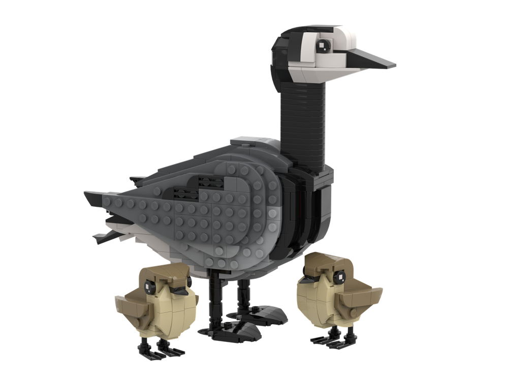 LEGO MOC Barnacle goose and goslings by SKABRAM | Rebrickable - Build ...