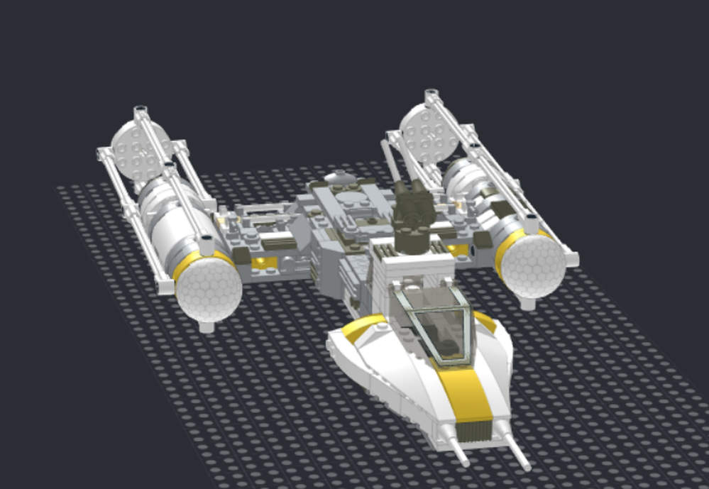 Lego Moc Btl S3 Y Wing Bomber By Jonaslego Rebrickable Build With Lego