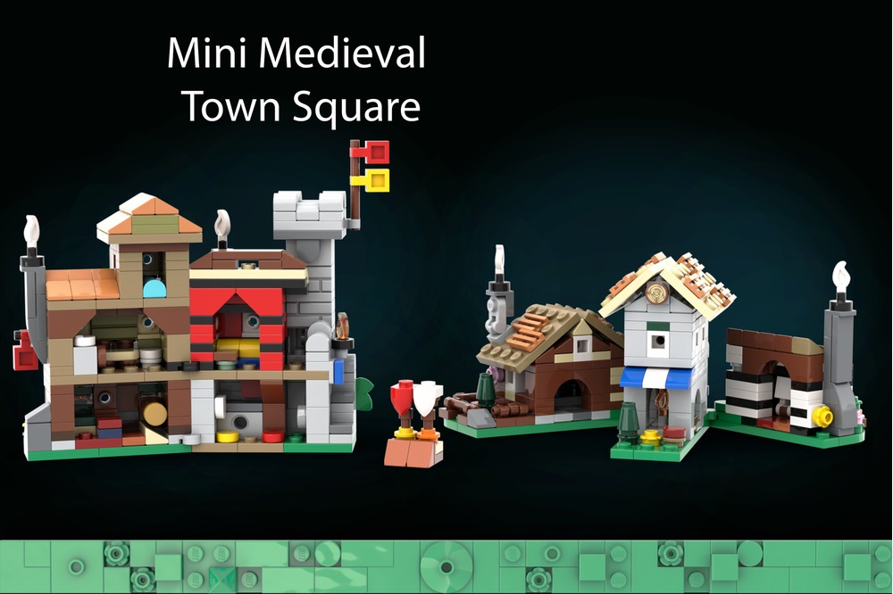 LEGO MOC Mini Medieval Town Square by christromans | Rebrickable ...
