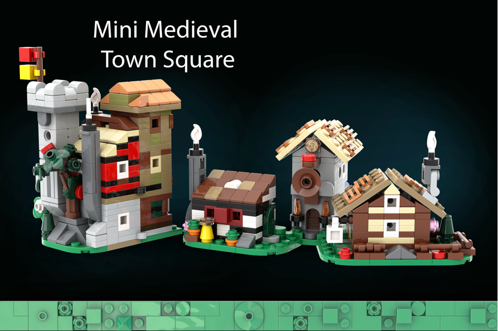 LEGO MOC Mini Medieval Town Square by christromans | Rebrickable - Build with LEGO