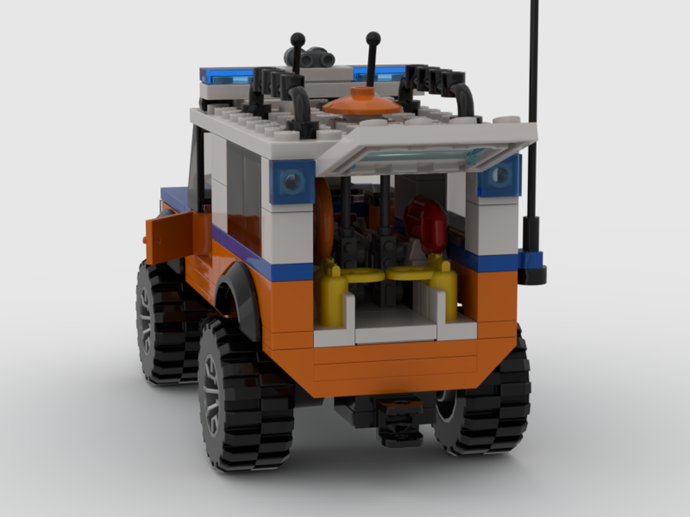 LEGO MOC Coast guard 4 x 4 by HIGHWAY-PATROL | Rebrickable - Build with ...