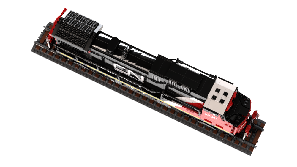 LEGO MOC Canadian National 3300 AC44C6M by 603bricks | Rebrickable ...