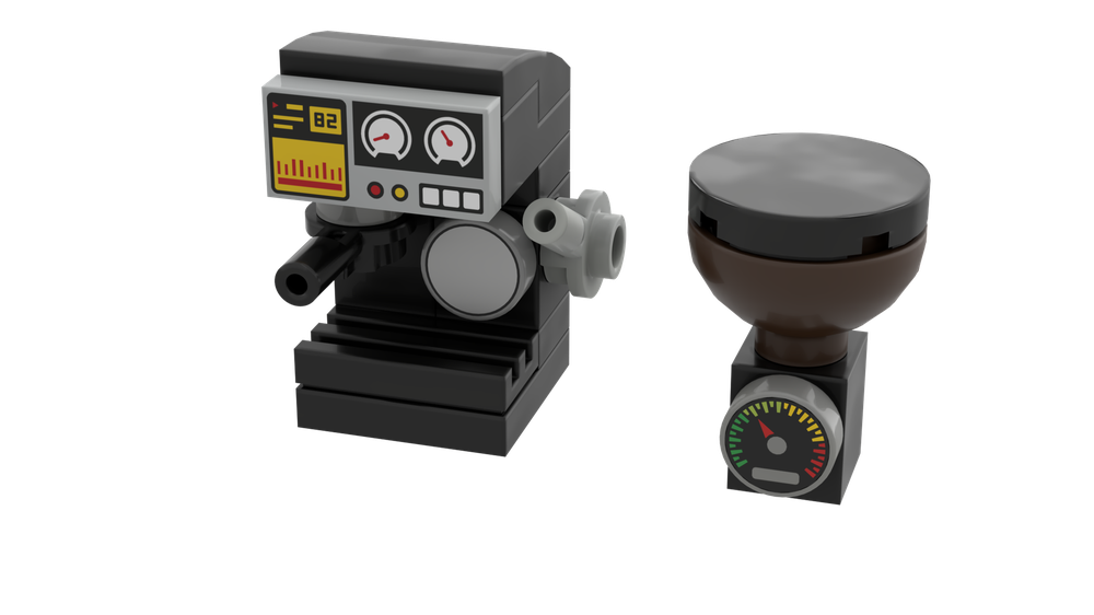 LEGO MOC Coffee machine and grinder by Tom designs | Rebrickable ...