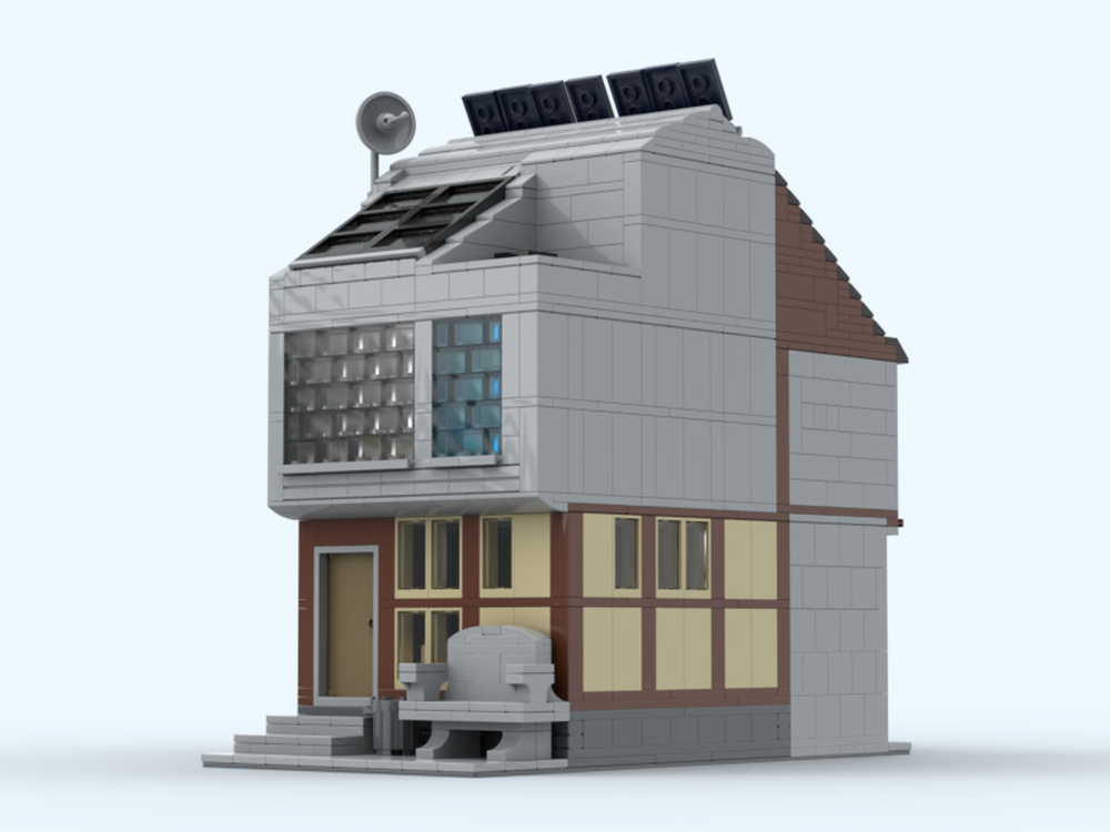 LEGO MOC Urban House with Back Entry by jobe3do | Rebrickable - Build ...