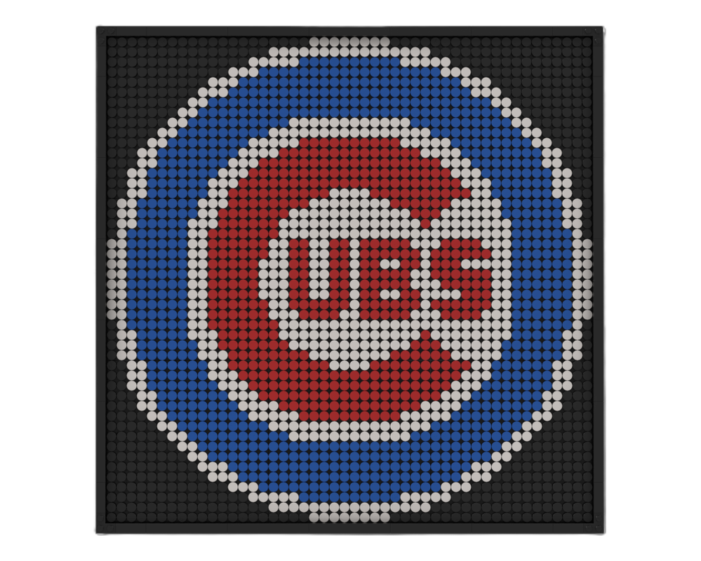 LEGO MOC MLB Art - Chicago Cubs by Antman1022 | Rebrickable - Build ...