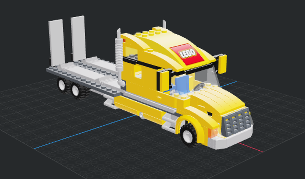 LEGO MOC Flatbed truck mod by Lego_fan2 | Rebrickable - Build with LEGO