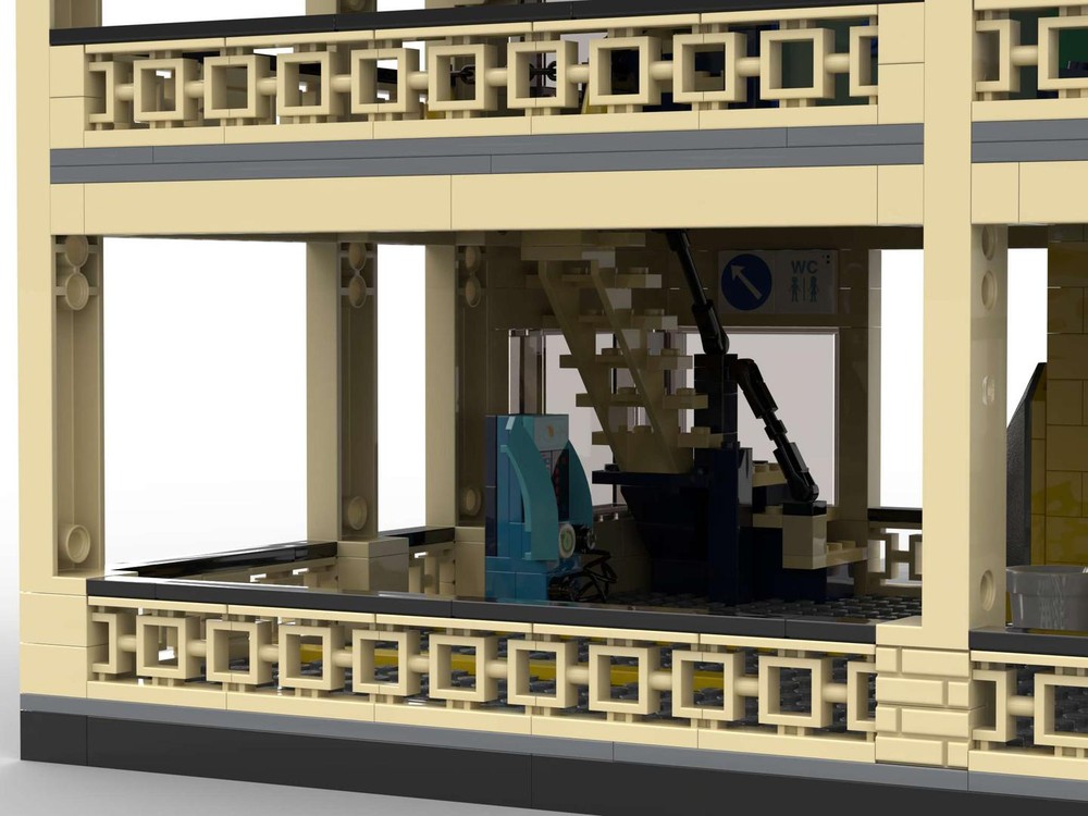 LEGO MOC City Garage with car elevator by Michi_R | Rebrickable - Build ...