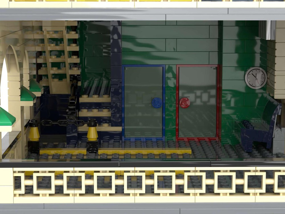 LEGO MOC City Garage with car elevator by Michi_R | Rebrickable - Build ...