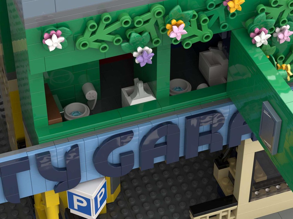 LEGO MOC City Garage with car elevator by Michi_R | Rebrickable - Build ...