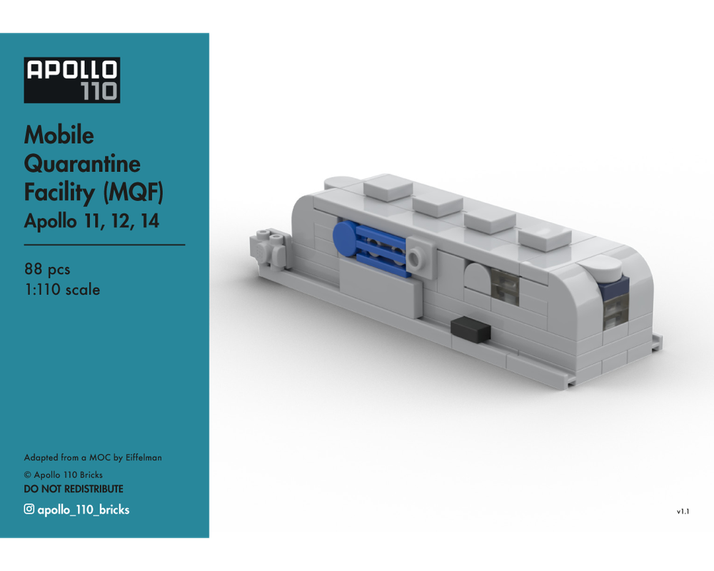 LEGO MOC Mobile Quarantine Facility [1:110 scale] by Apollo_110_Bricks | Rebrickable - Build ...